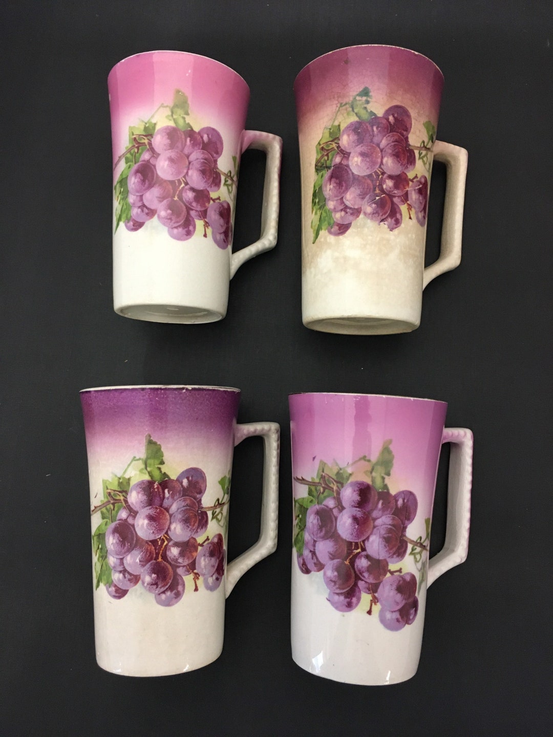 Set of Four Antique Lemonade Cups - Etsy