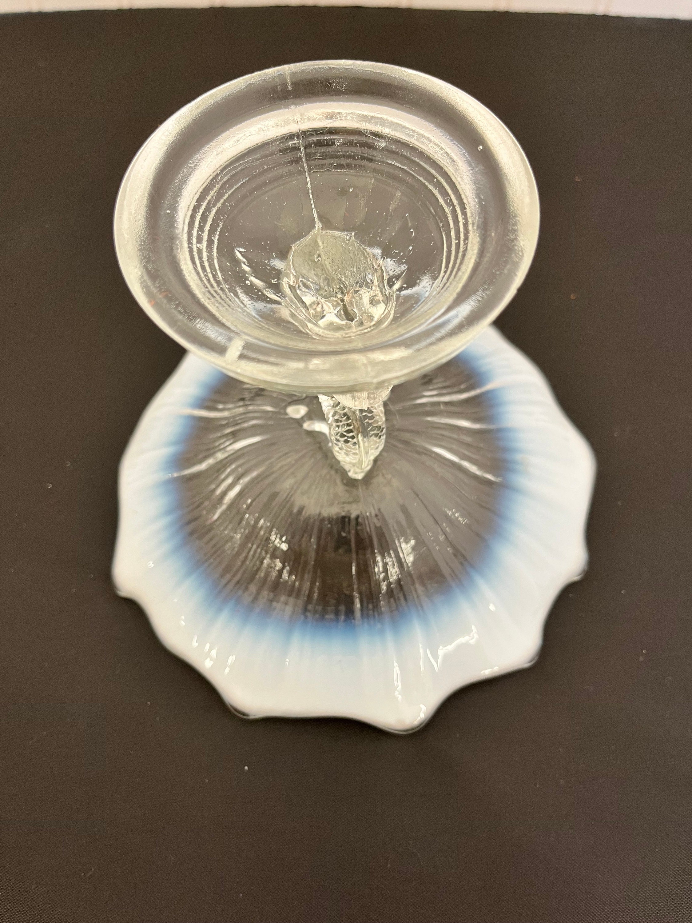 Victorian Era Northwood Glass Calling Card Receiver - Compote - Etsy