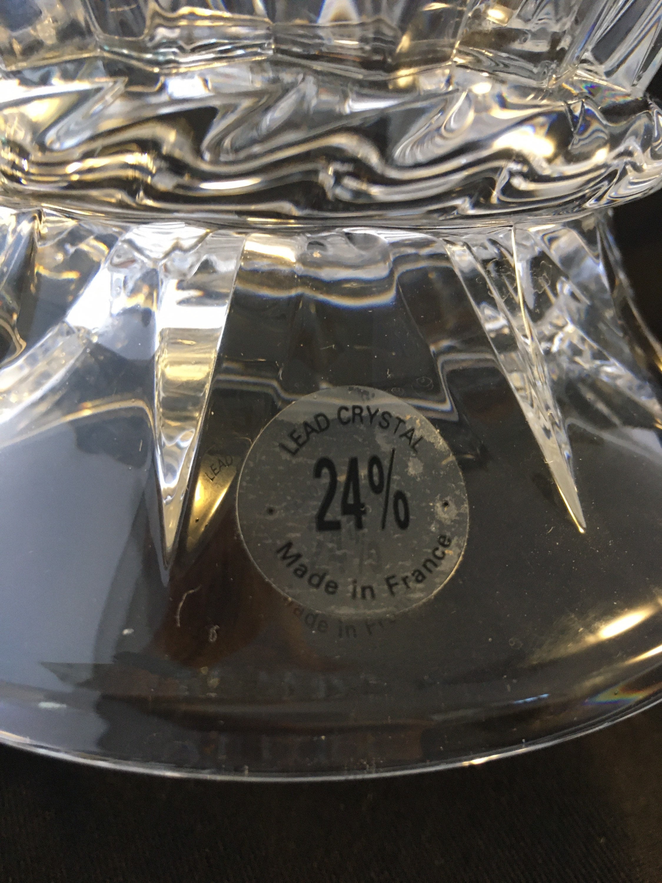 Large 24% Lead Crystal Vase Made in France Unused | Etsy