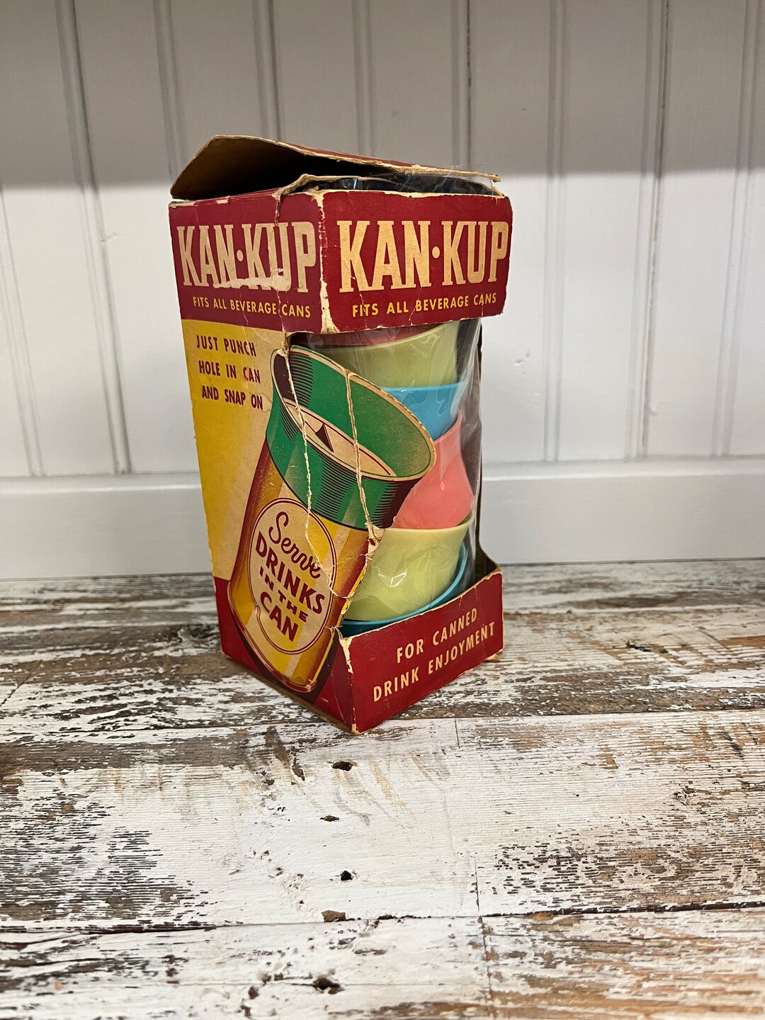 Vintage Kan-kup Beverage Can Snap-on Plastic Rings W/original Box - Etsy