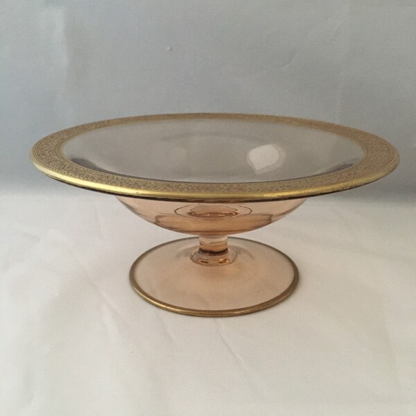 Depression Glass With Gold Trim - Etsy