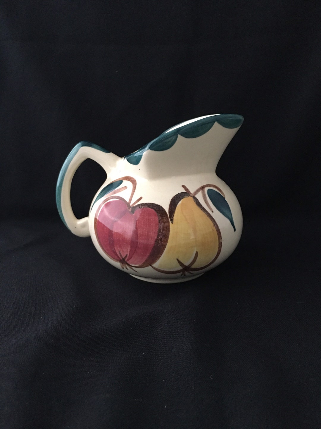 1940’s Puritan Pottery Fruit Pitcher - Etsy