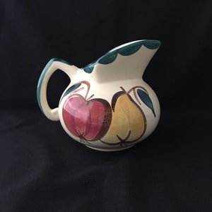 1940’s Puritan Pottery Fruit Pitcher - Etsy
