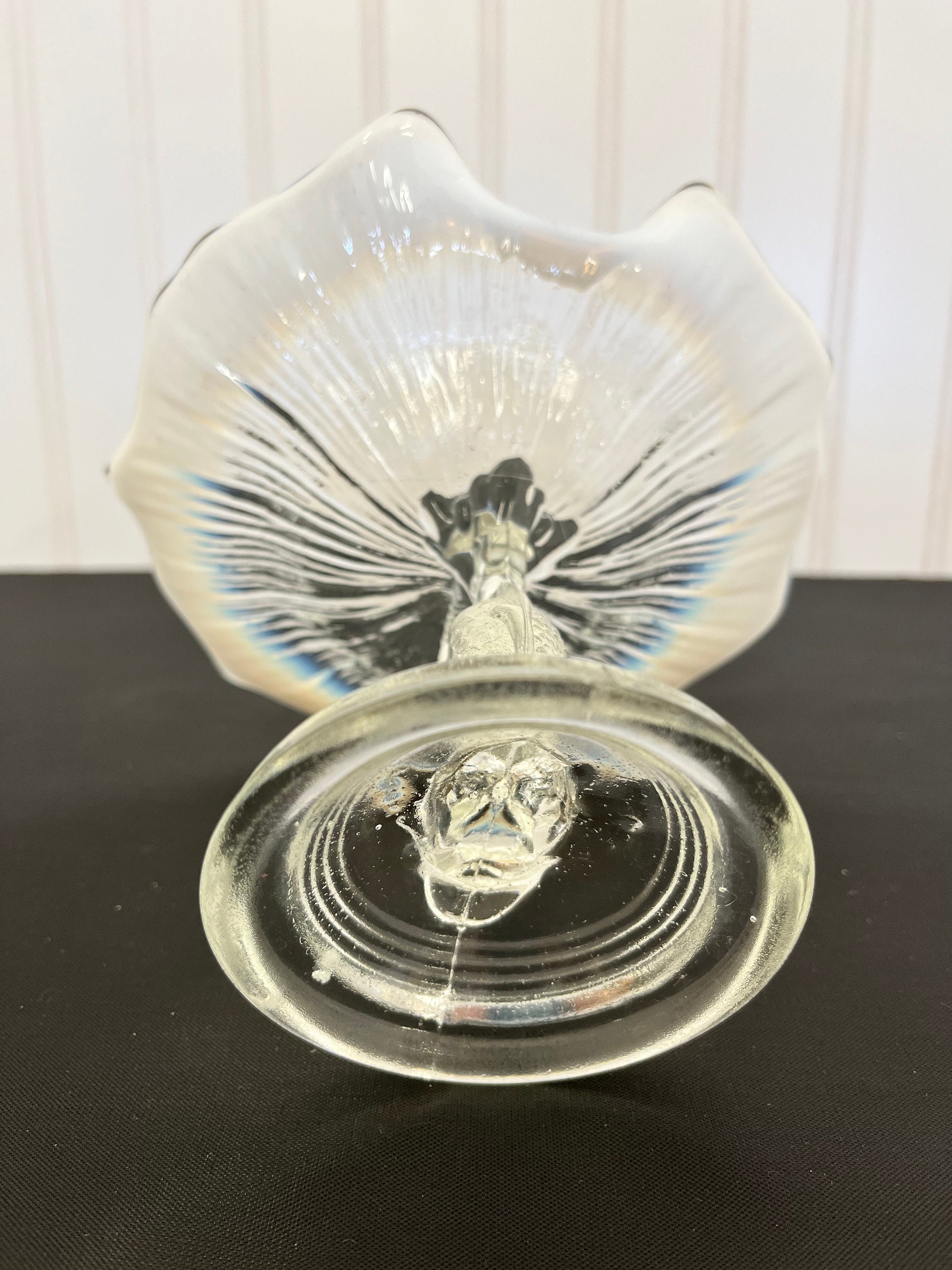 Victorian Era Northwood Glass Calling Card Receiver - Compote - Etsy