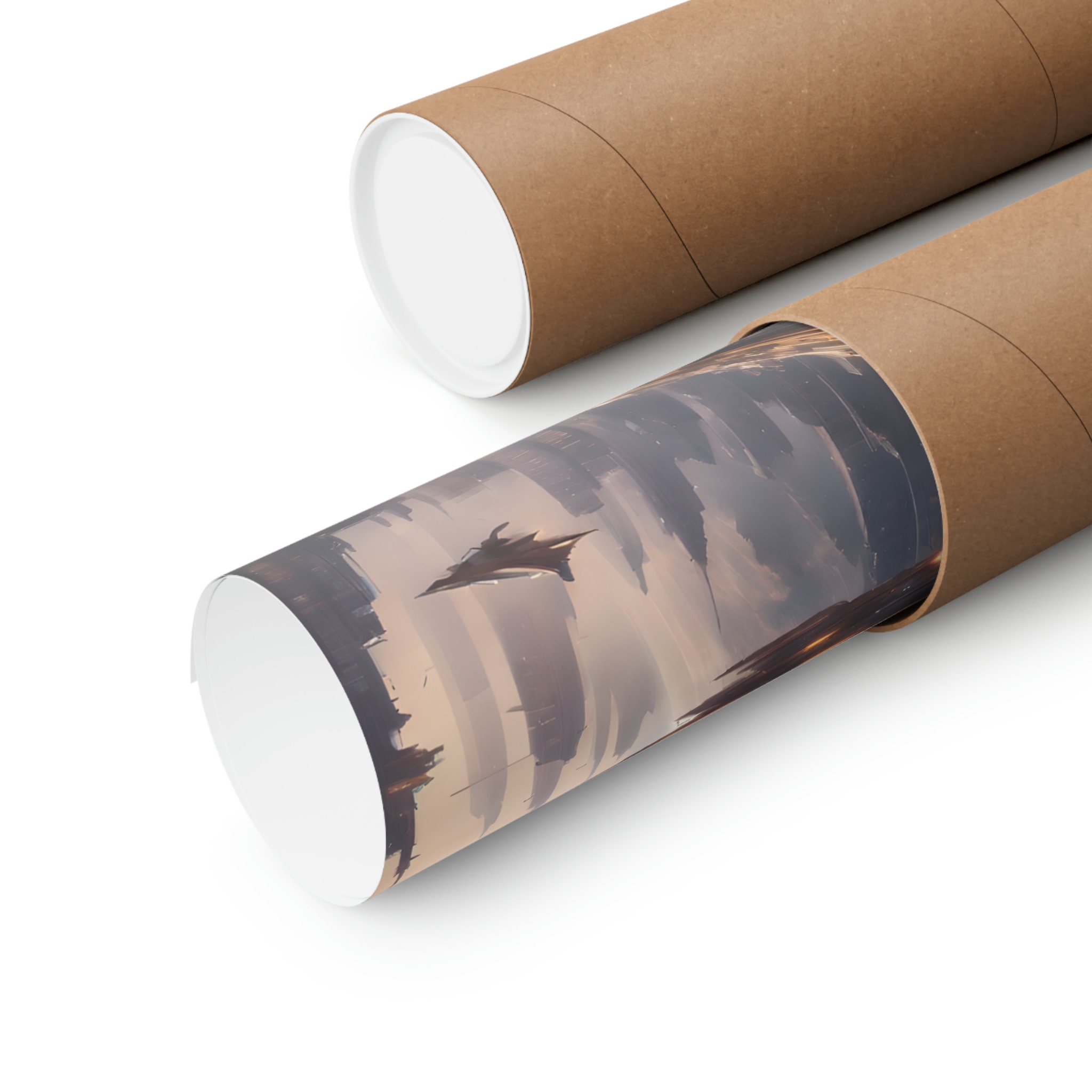 Sci-fi Space Battle Poster - Etsy