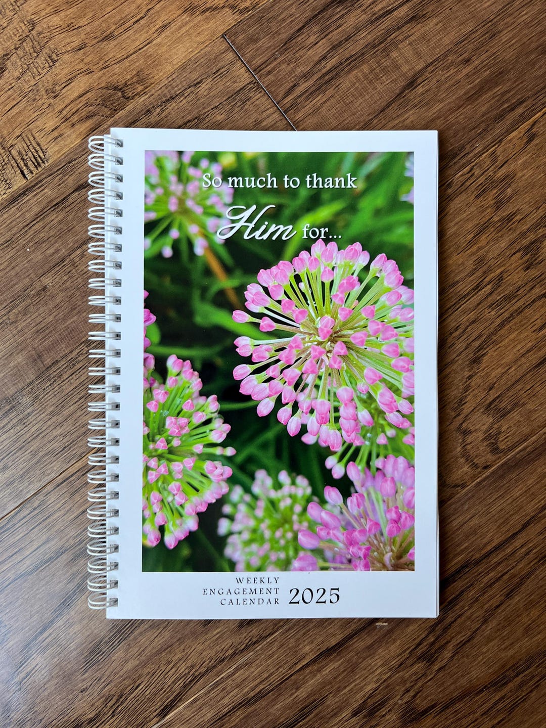2025 Weekly Engagement Calendar, Christian Planner, Nature Photos, KJV ...