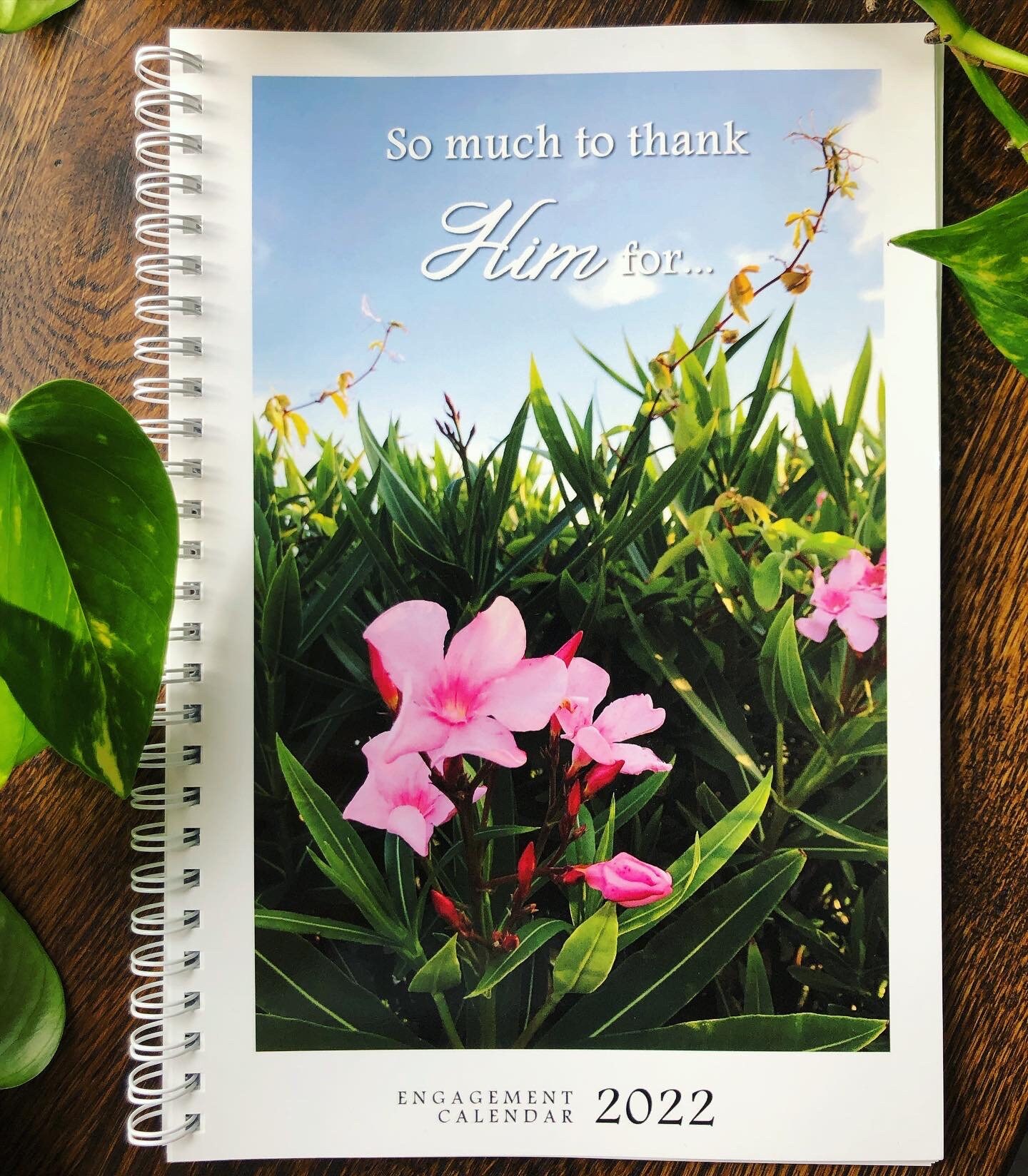 2022 Weekly Engagement Calendar, Christian Planner, Nature Photos, KJV ...