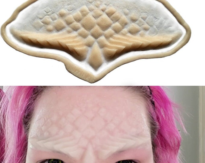 Snake Forehead Prosthetic, SFX Makeup, Silicone Appliance, Halloween ...