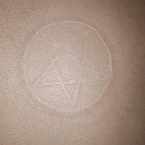 Pentagram Silicone Prosthetic | Scarification | Burn | Latex Free ...