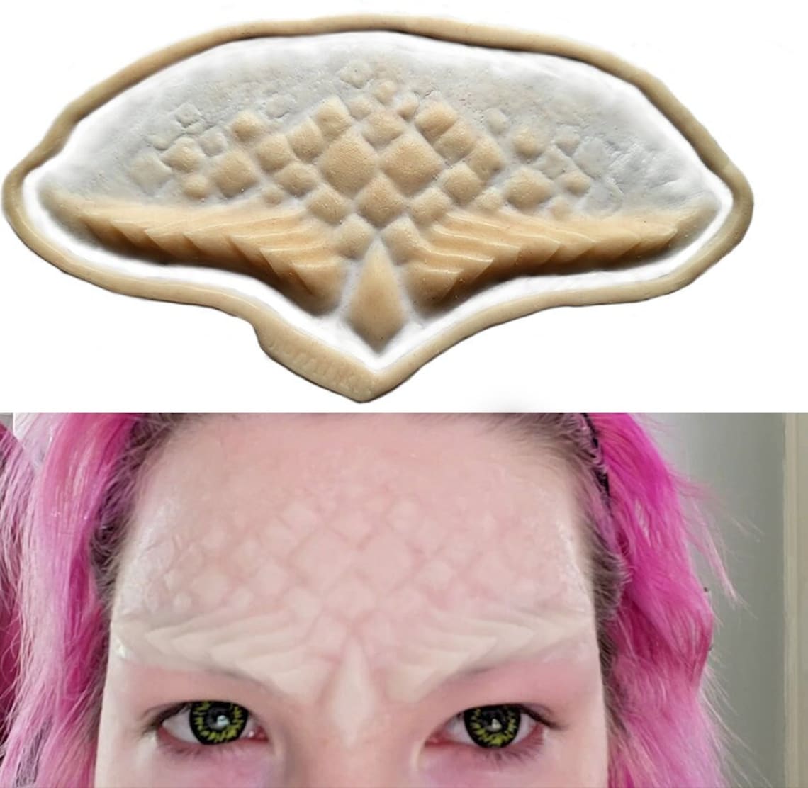 Dragon Brow Forehead Silicone Prosthetic Mermaid Gill - Etsy