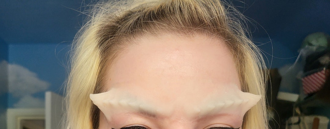 Demon Brow Forehead Silicone Prosthetic | Dragon | Lizard Skin | Horns ...
