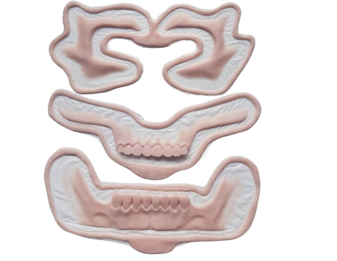 Skeleton Sockets and Jaw/teeth Bundle Silicone Prosthetics | Latex Free ...