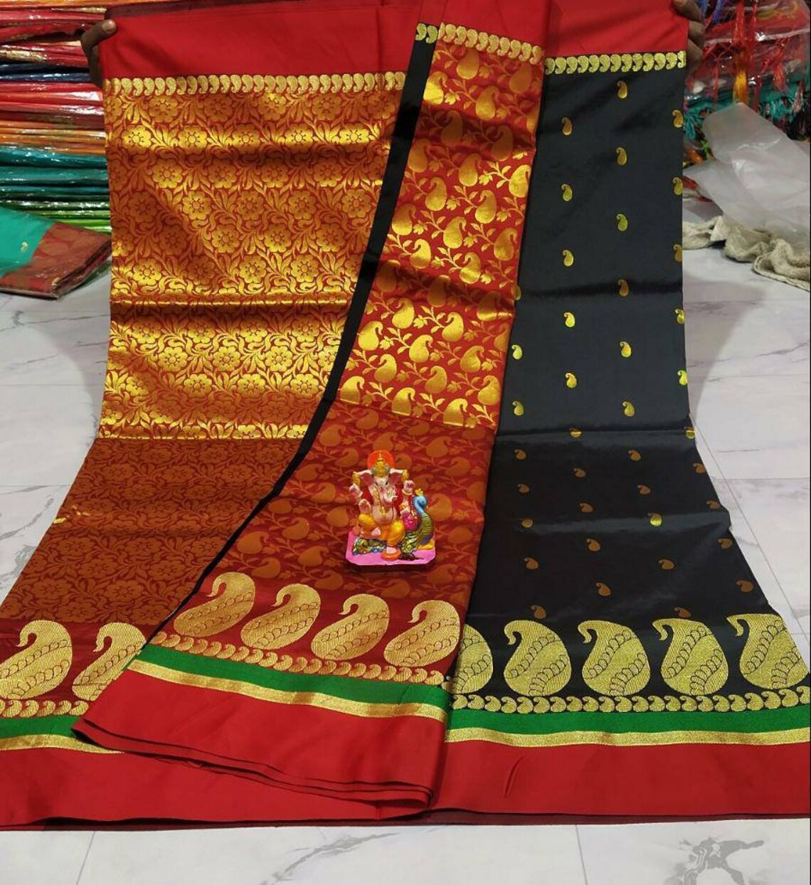 Lal Pare Sada Saree Garad Saree Silk Lal Pare Sada Saree | Etsy