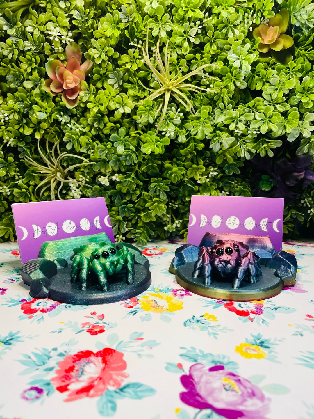 Jumping Spider Business Card/ Phone Holder - Etsy