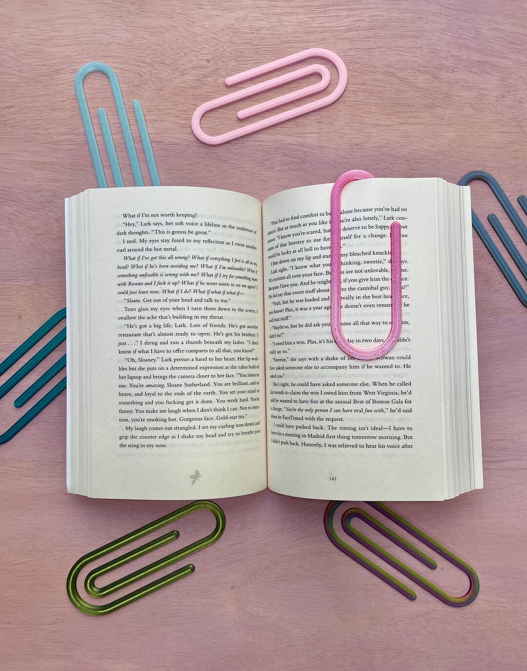 Oversized Paperclip Bookmark 3d Printed Bookmark - Etsy