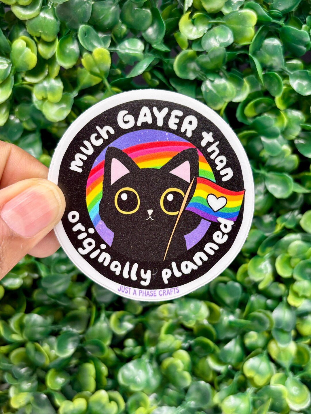 Much Gayer Than Originally Planned Sticker LGBTQ Pride Love is Love ...