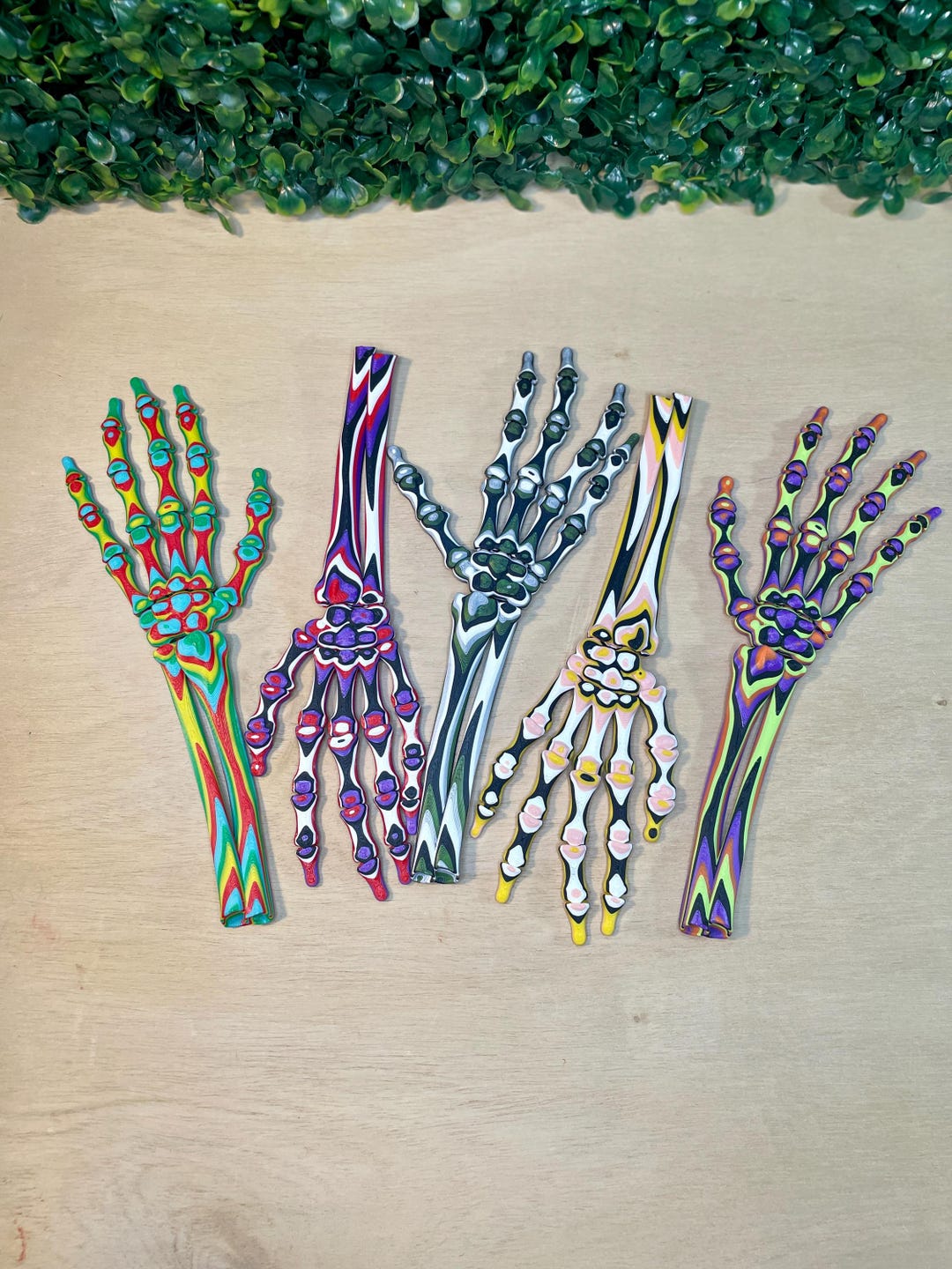 3D Printed Articulating Skeletal Hand Realistic Movable Bones Halloween ...