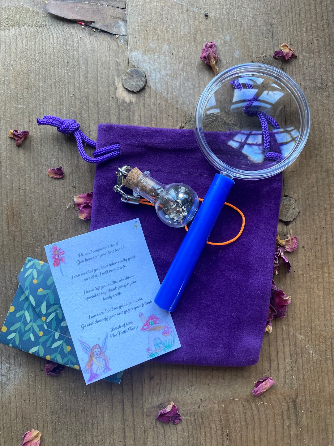 Tooth Fairy Letter Kit for First Tooth Loss From Fairies | Miniature ...