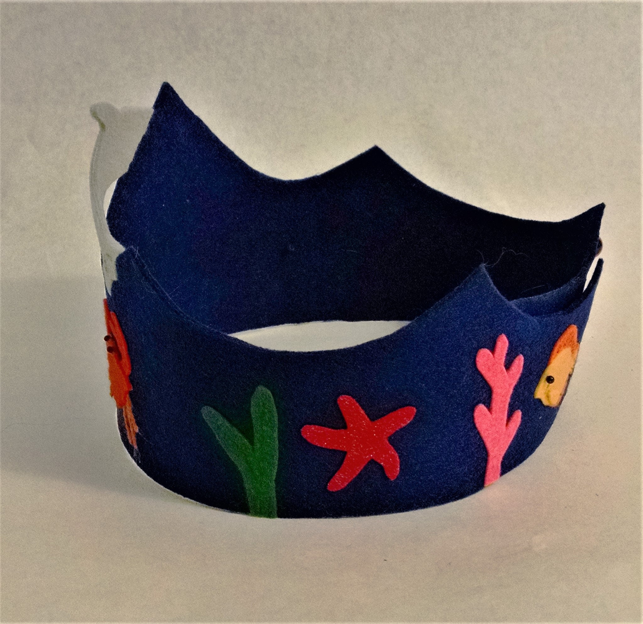 Under the Sea Birthday Theme Felt Crown for Girl Felt Crown - Etsy