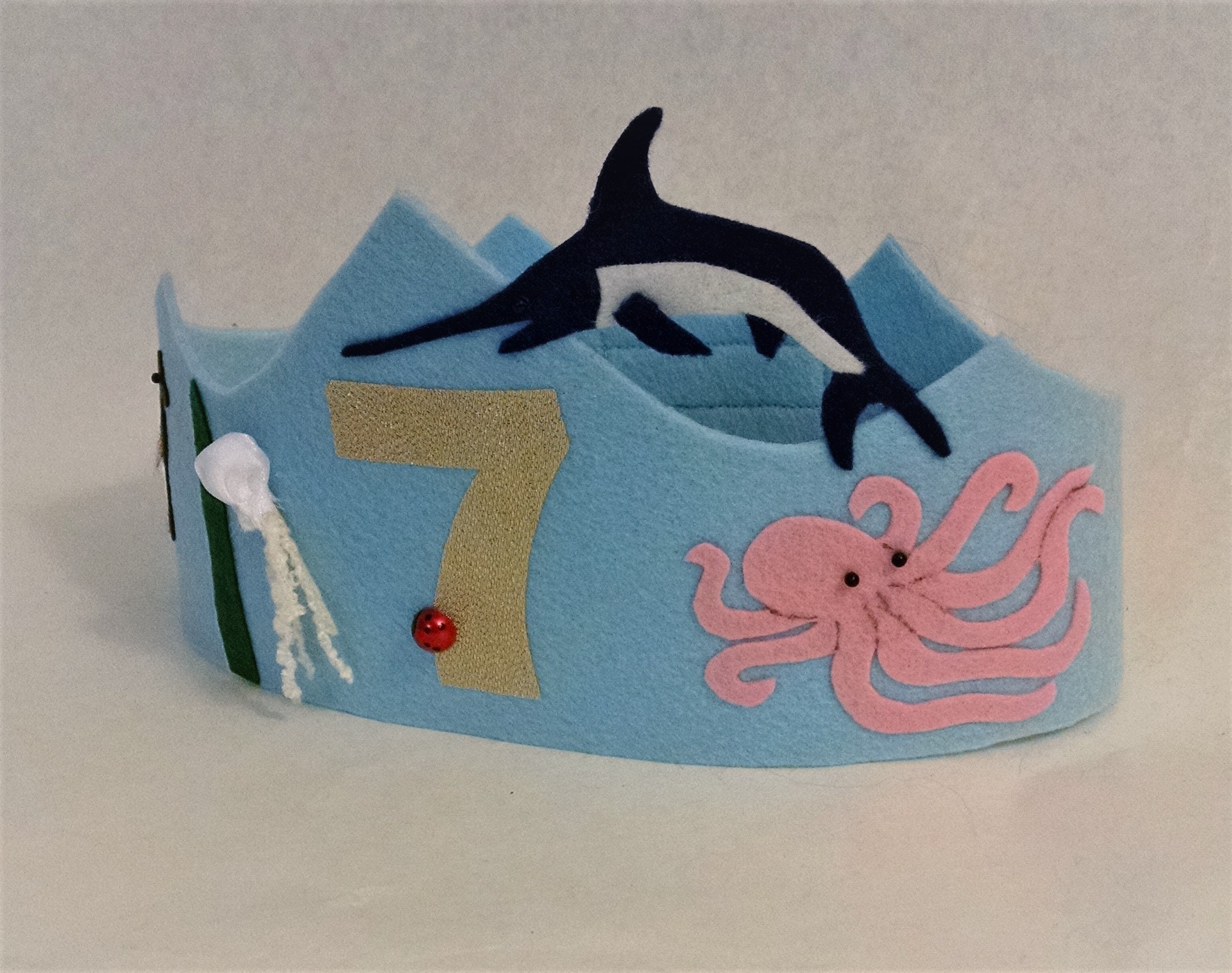 Under the Sea Birthday Theme, Felt Crown for Girl, Felt Crown for Boy ...