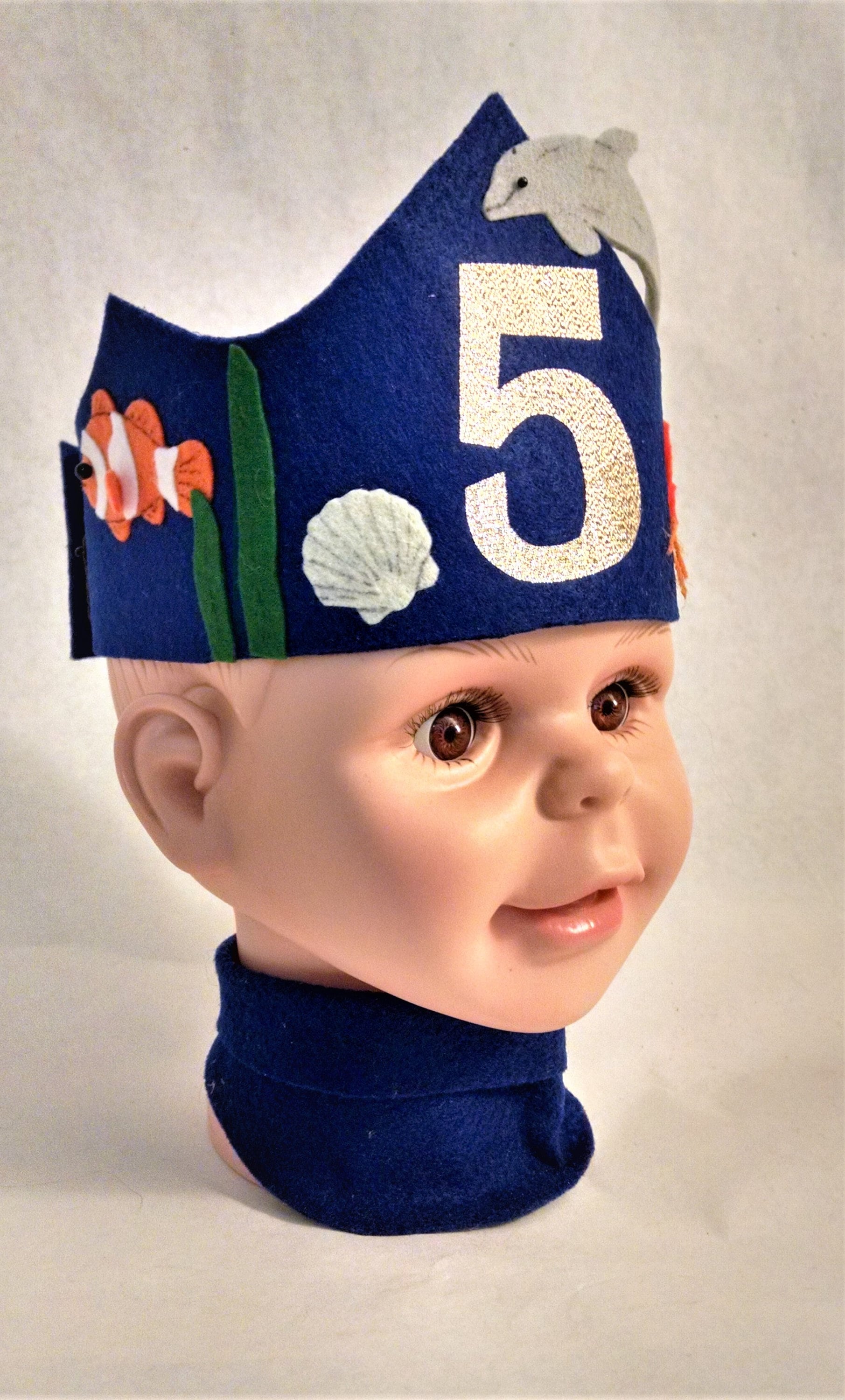 Under the Sea Birthday Theme, Felt Crown for Girl, Felt Crown for Boy ...