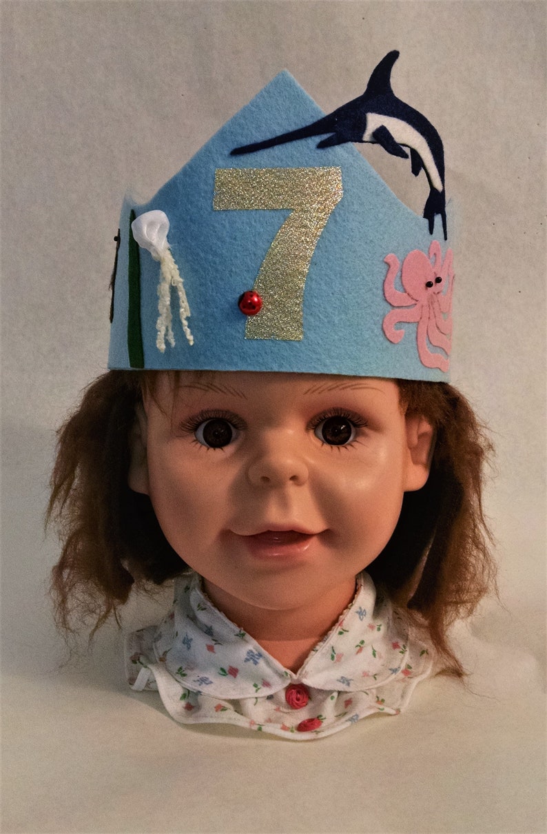 Under the Sea Birthday Theme, Felt Crown for Girl, Felt Crown for Boy ...