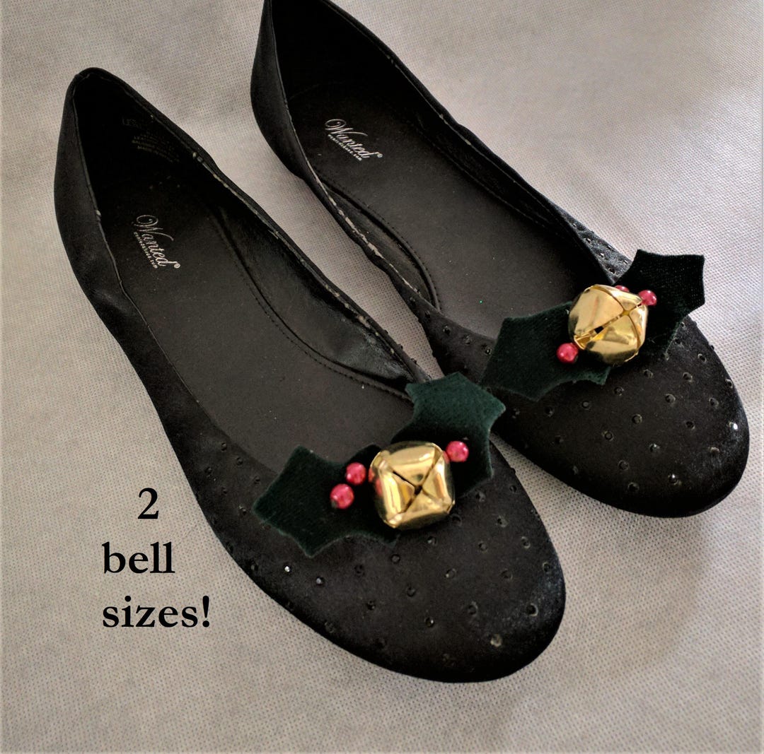 Shoe Clip With Jingle Bell, Christmas Holly, Holly Shoe Clip, Christmas ...