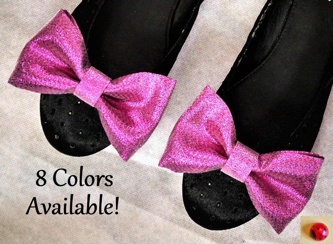 Magenta Bow Shoe, Large Shoe Bow, Bow for Shoe, Crushed Velvet Bow ...