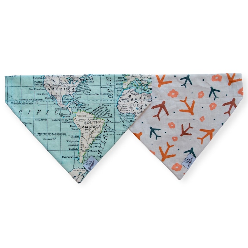 Map Bandana - Etsy