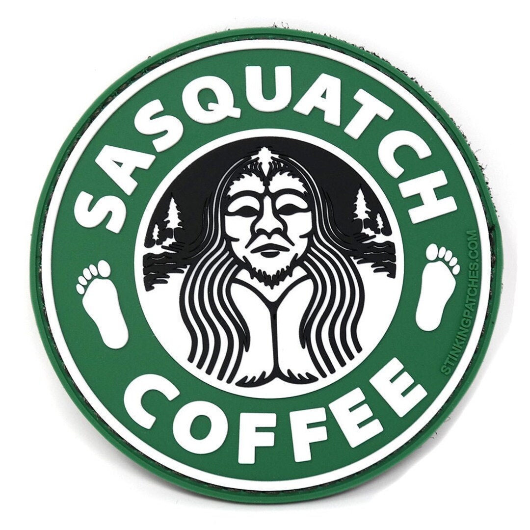 Sasquatch Coffee Morale Patch | PVC Rubber Tactical Patch | Funny ...