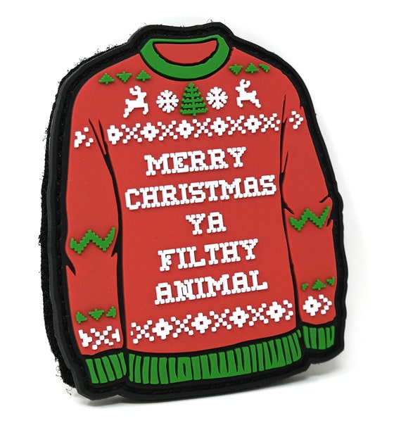 Merry Christmas Ya Filthy Animal Sweater Etsy