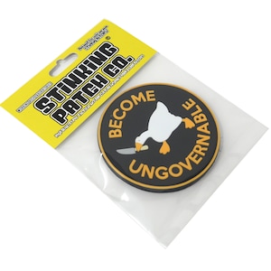 Become Ungovernable Goose With Knife PVC Hook and Loop Patch | Funny ...