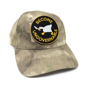 Become Ungovernable Goose With Knife PVC Hook and Loop Patch | Funny ...