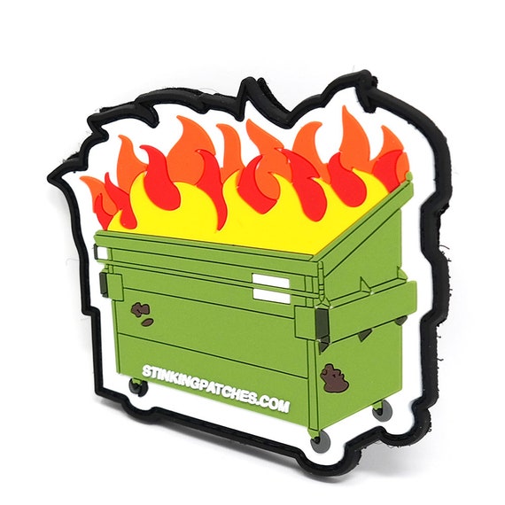 Dumpster Fire Morale Patch PVC Rubber Tactical Patch Funny - Etsy