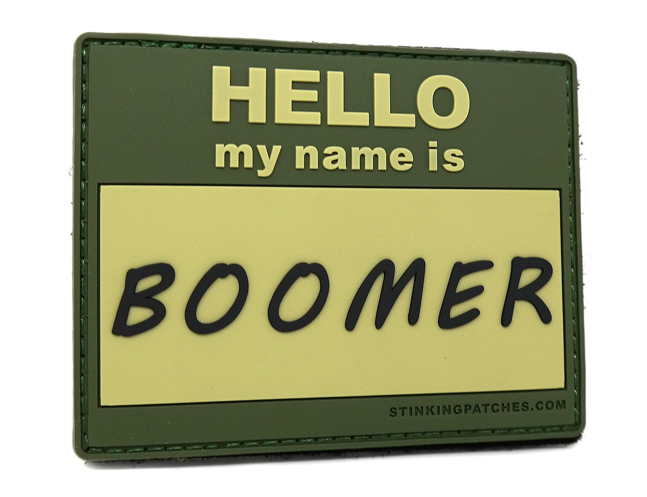Hello My Name is Boomer - PVC Rubber Tactical Morale Patch… - Etsy