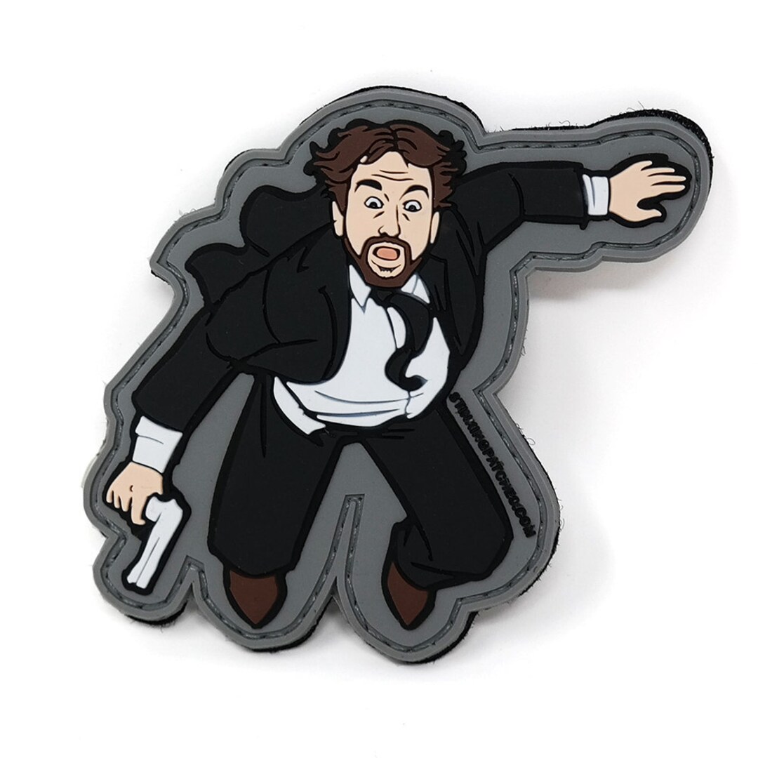 Hans Gruber PVC Morale Patch | Die Hard Inspired | Funny Morale Patch ...
