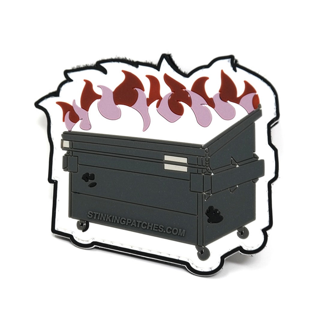 Elegant Dumpster Fire Morale Patch | PVC Rubber Tactical Patch | Funny ...