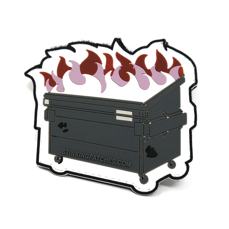 Elegant Dumpster Fire Morale Patch | PVC Rubber Tactical Patch | Funny ...