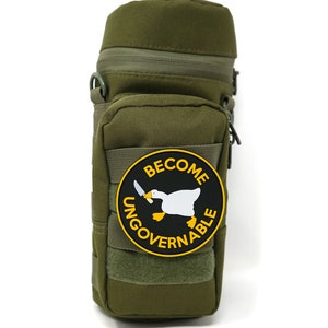 Become Ungovernable Goose With Knife PVC Hook and Loop Patch | Funny ...