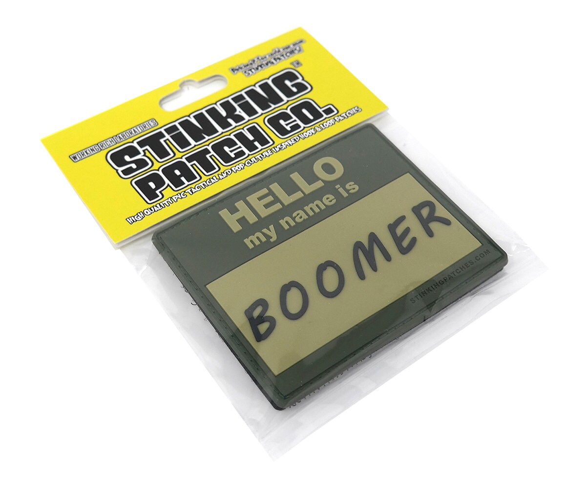 Hello My Name is Boomer - PVC Rubber Tactical Morale Patch… - Etsy
