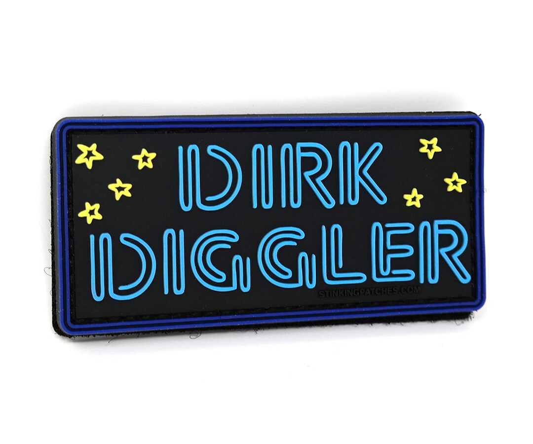 Dirk Diggler Neon Sign PVC Morale Patch - Boogie Nights Inspired ...