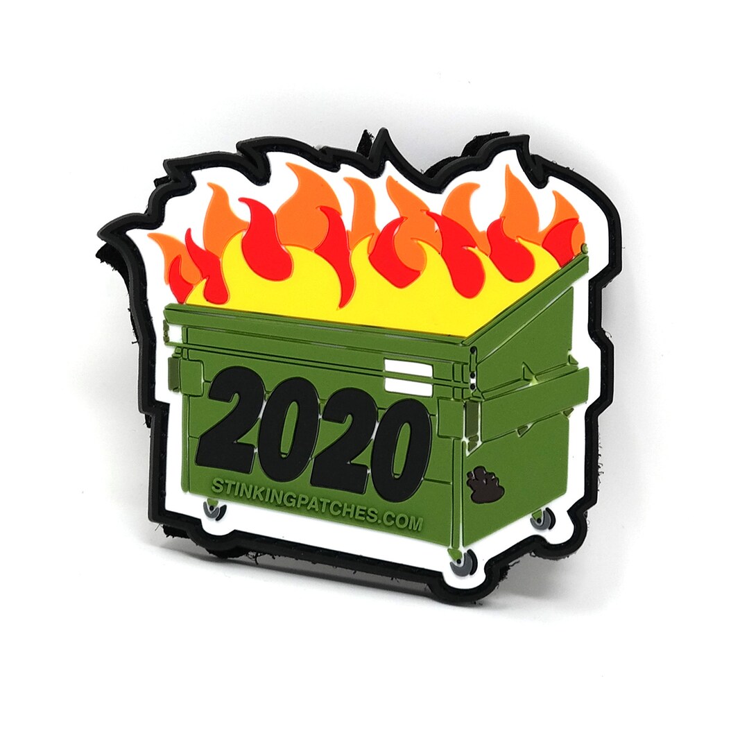 2020 Dumpster Fire Hook and Loop Patch | PVC Rubber Tactical Patch ...