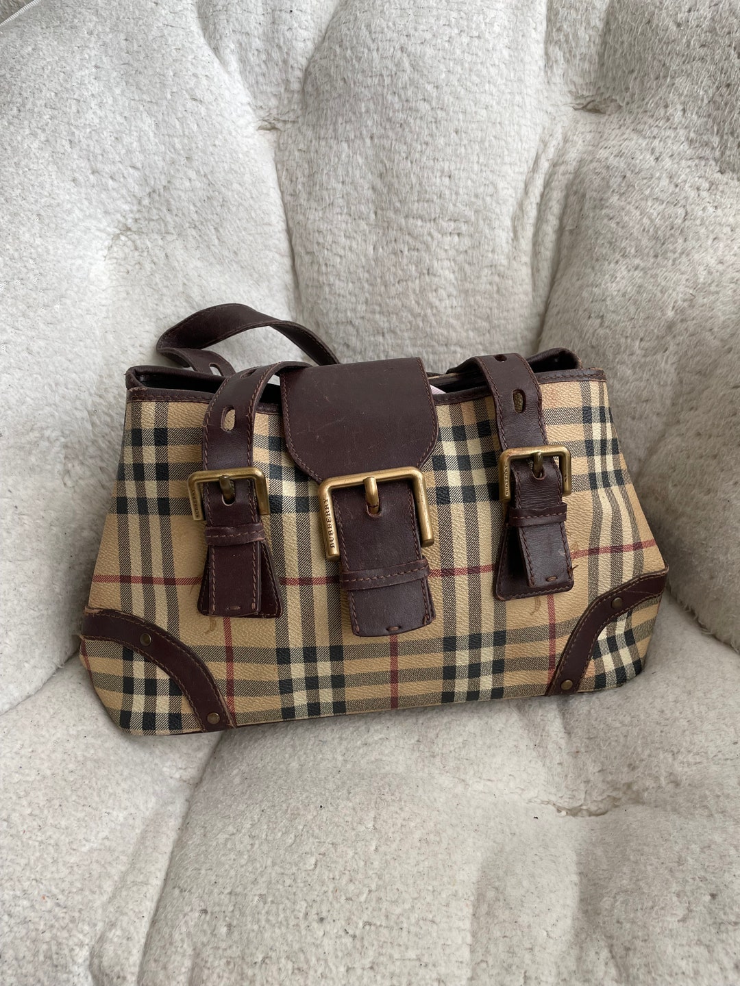 Vintage Burberry Handbag - Etsy