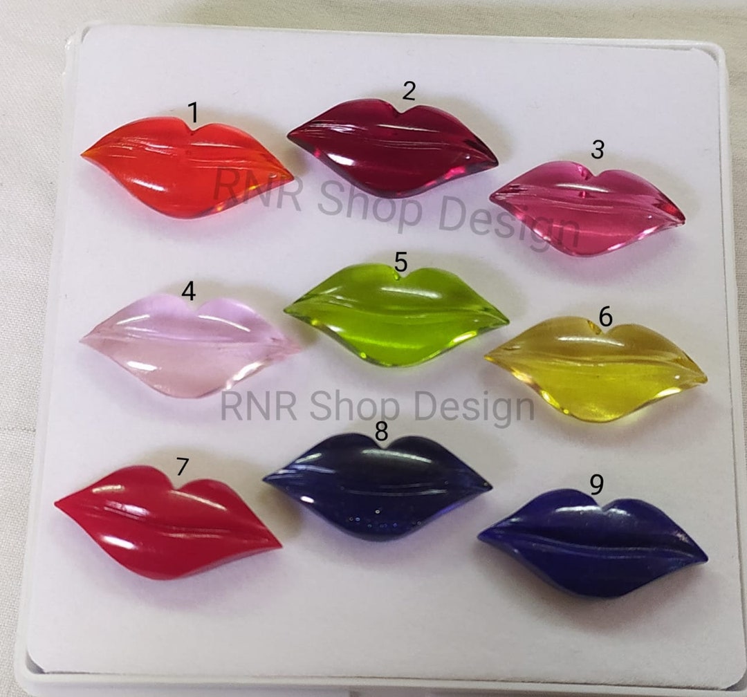 A Beautiful Rare Piece of Gemstone Lips Shape, 28x13mm, Smooth Gemstone ...