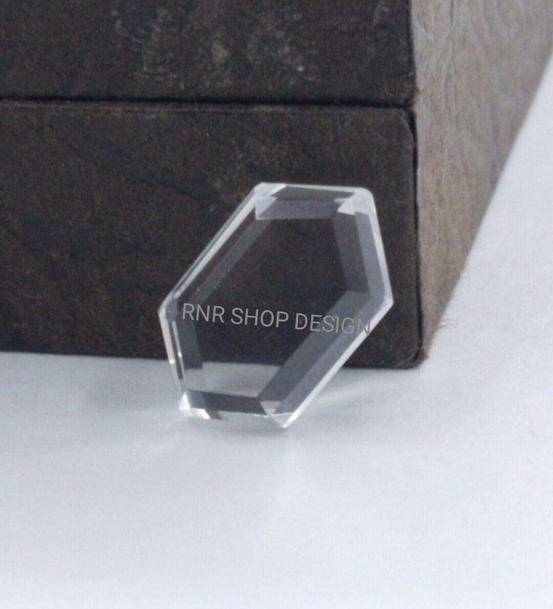 30x15mm and 11x6mm Himalayan Crystal Hexagon Shape,both Side Tablet Cut ...