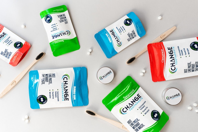 Change Toothpaste Tablets Spearmint 3 Months | Etsy Canada