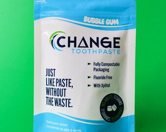 Change Toothpaste Tablets Spearmint 3 Months | Etsy Canada