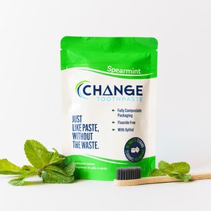 Change Toothpaste Tablets, Spearmint, 3 Months - Etsy Canada