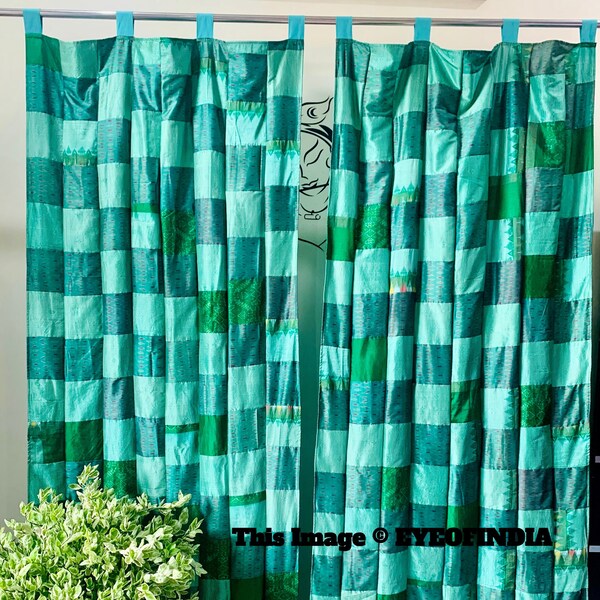 Patchwork Curtains - Etsy