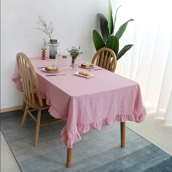 Ruffle Tablecloth - Etsy